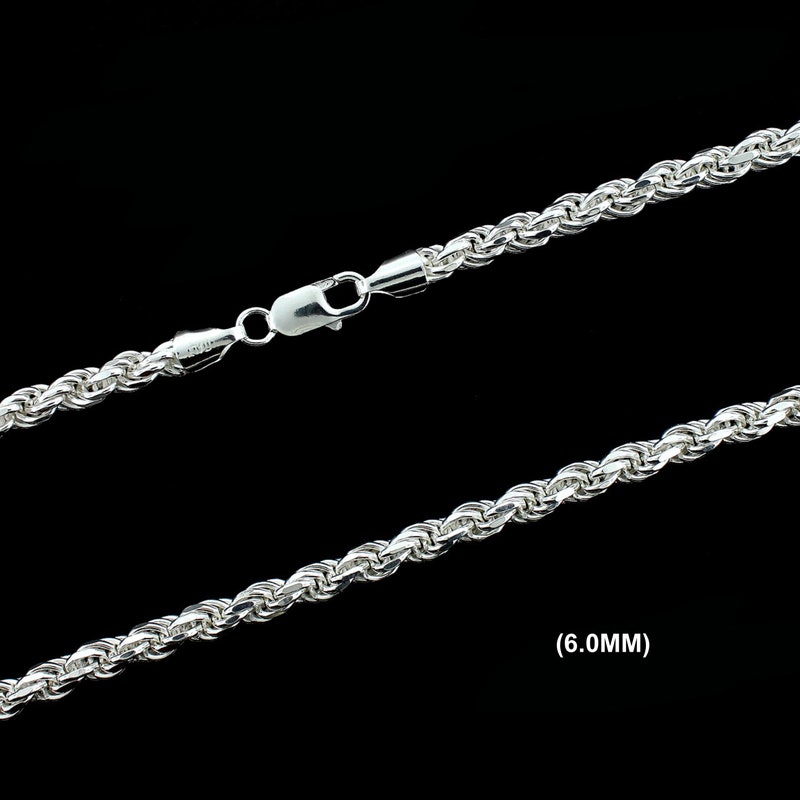 Silver Rope Chain - Etsy