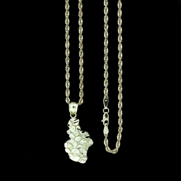 Gold Nugget Pendant - Etsy