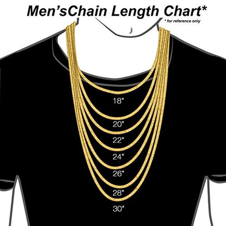 10K Solid Yellow Gold 3.5mm Curb Cuban Link Chain Pendant - Etsy