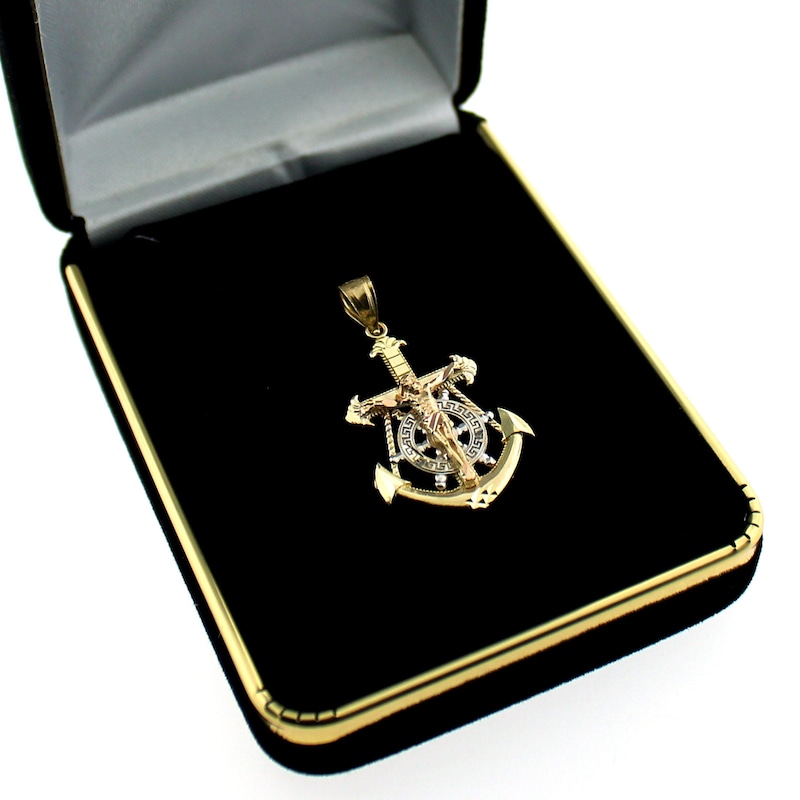 Large Gold Vermeil Cross - Etsy