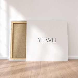 Yahweh Print, Modern YHWH Printable, Minimal Christian Wall Art - Etsy