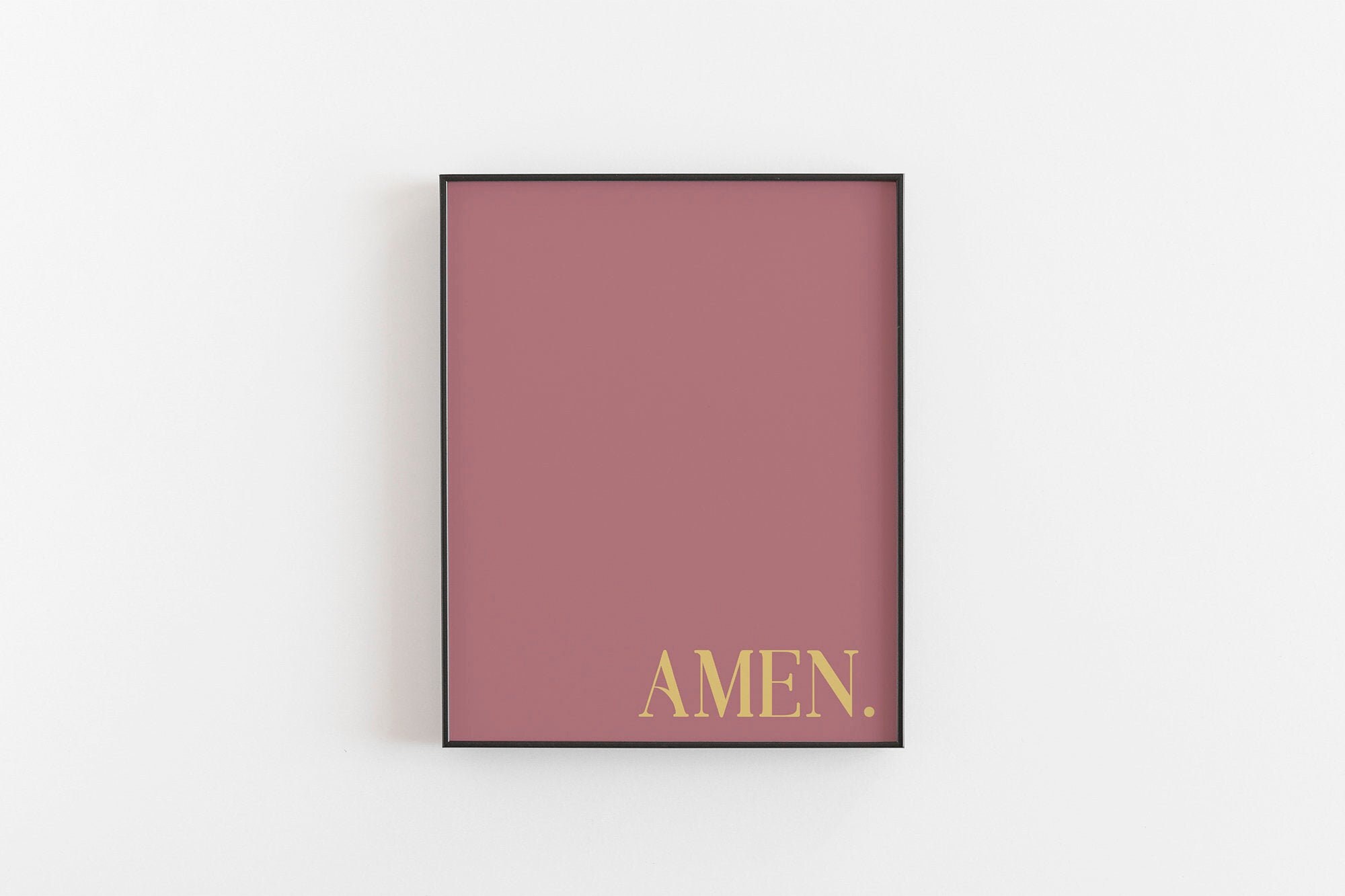 Buy Amen Colour Printable, Modern Christian Wall Art, Minimal Bible ...