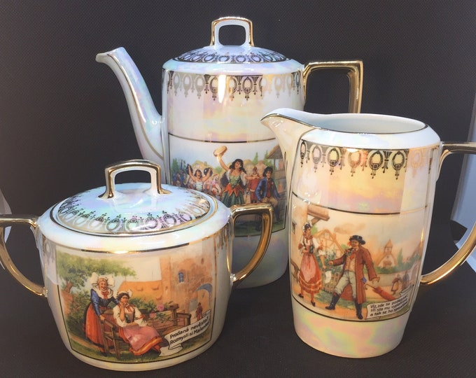 Made in Czechoslovakia Tea Set - Etsy