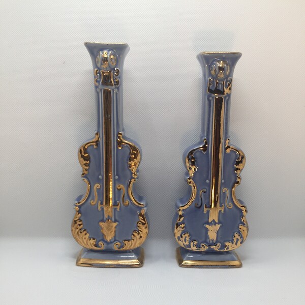 Blue Violin Vase - Etsy