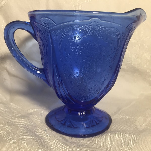 Blue Glass Creamer - Etsy