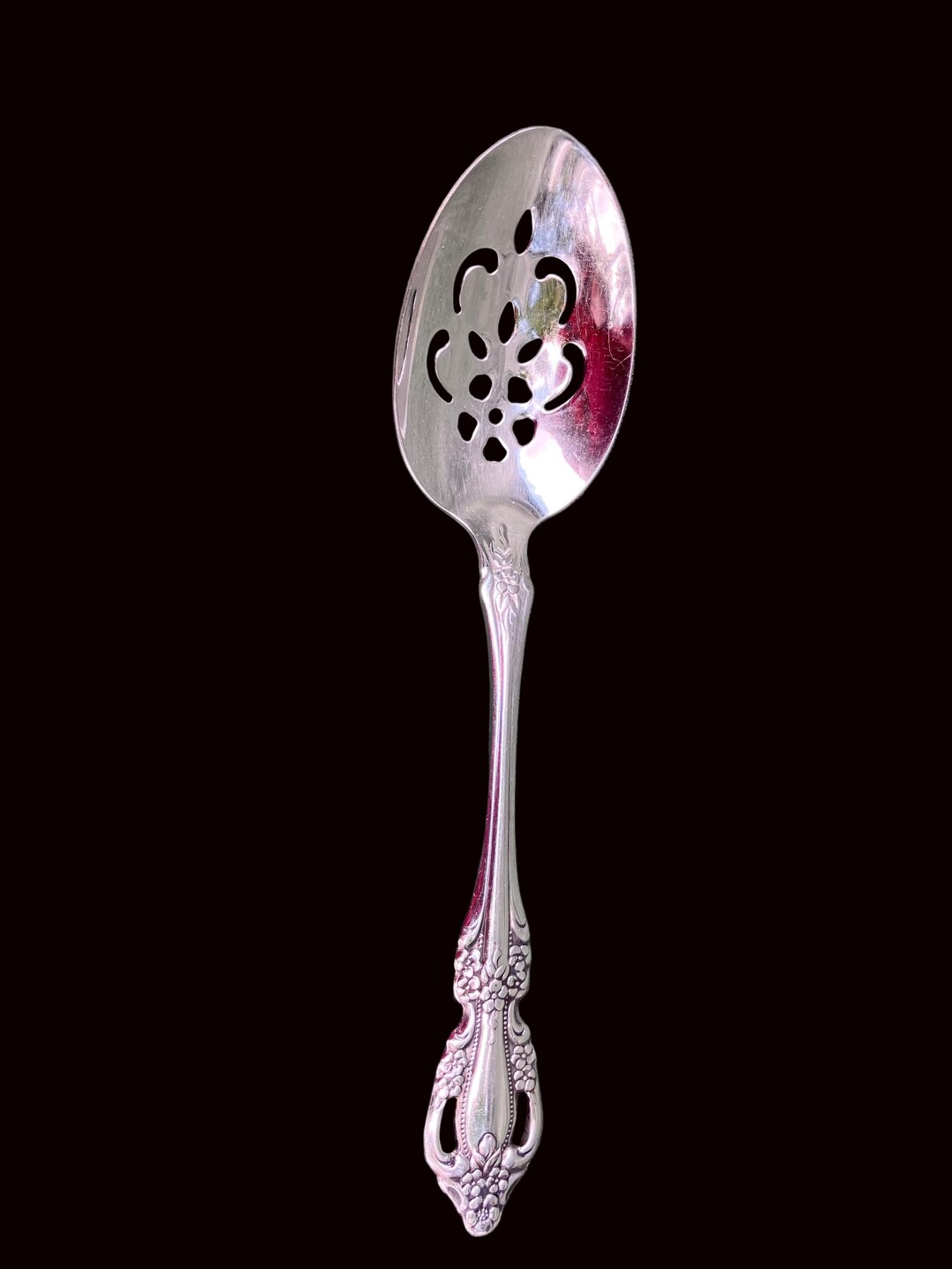Vintage Oneida Slotted Serving Spoon - Monte Carlo Pattern - Etsy