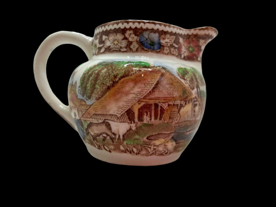 Vintage Midwinter "rural England" Mini Pitcher – Burslem England - Etsy
