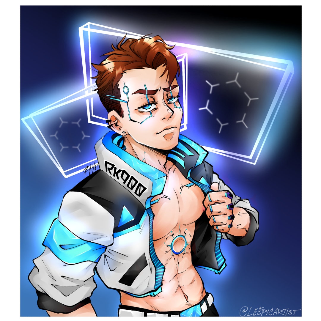 Cyberpunk RK900 Art Print - Etsy