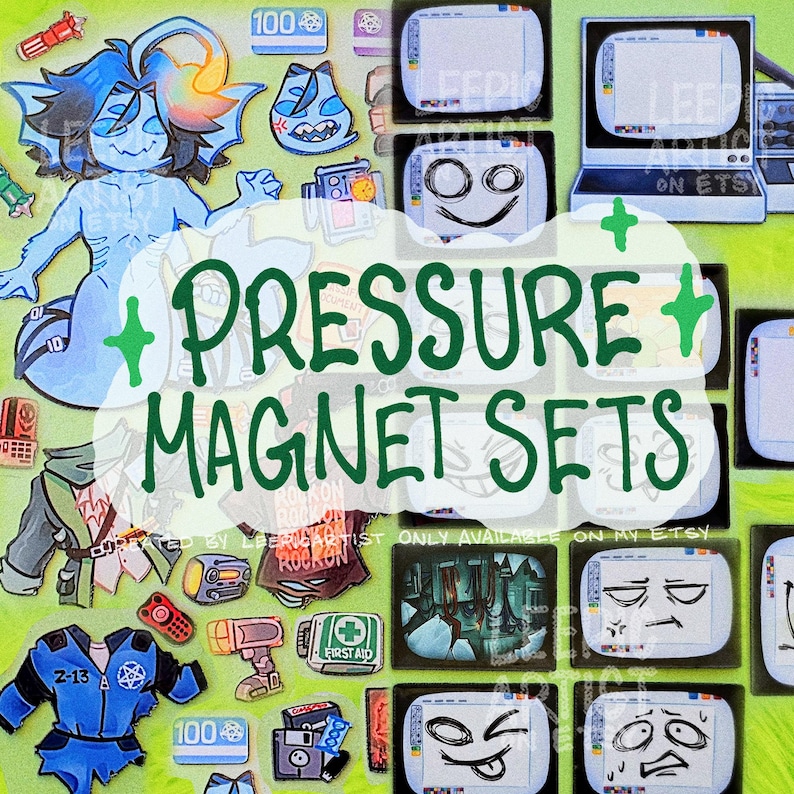 Pressure Dress-up Magnet Sets! -- Sebastian & Painter - Etsy