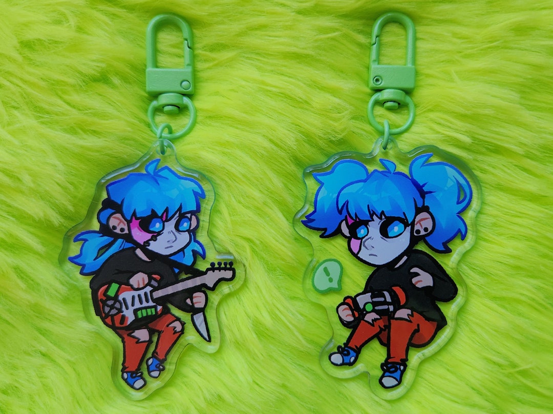 Sally Face Chibi 2.5" Double-sided Acrylic Charms & Stickers - Etsy