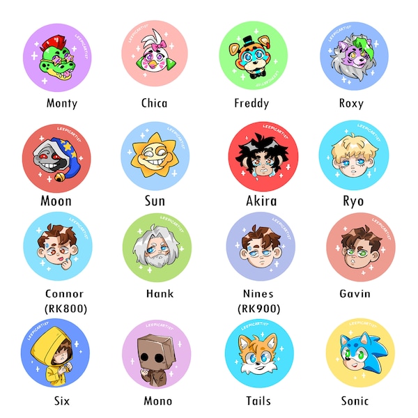 Fandom Buttons - Etsy