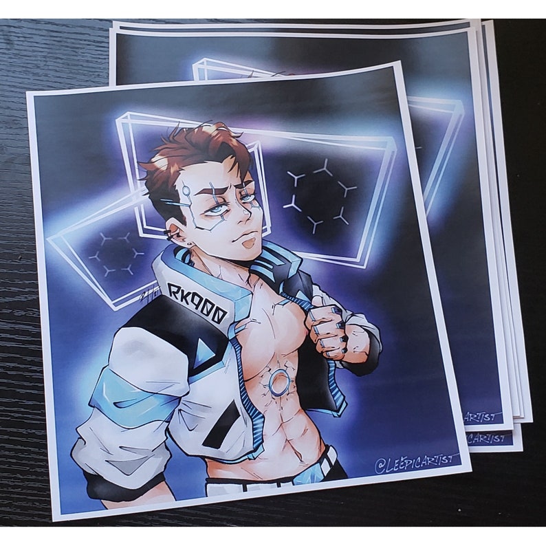 Cyberpunk RK900 Art Print - Etsy