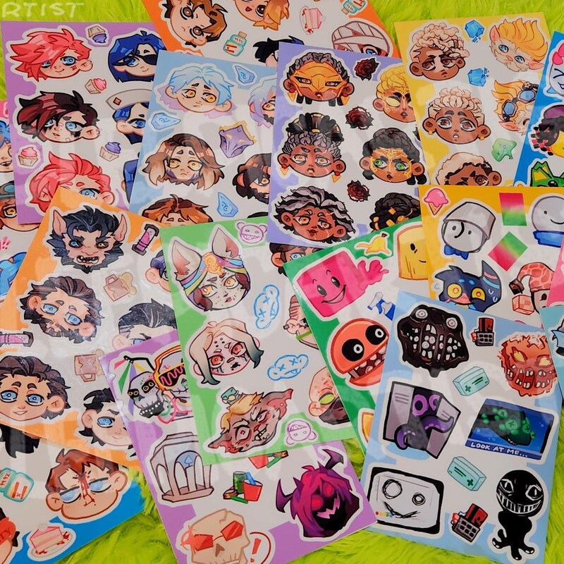 Dandy World Stickers - Etsy