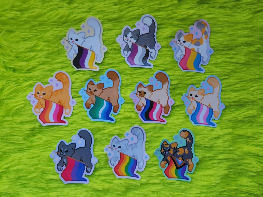 Pride Cat Stickers - Etsy