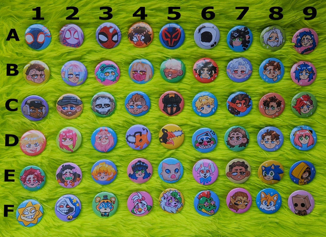 Multifandom Pins 1.25" (LAST CHANCE!) - Etsy