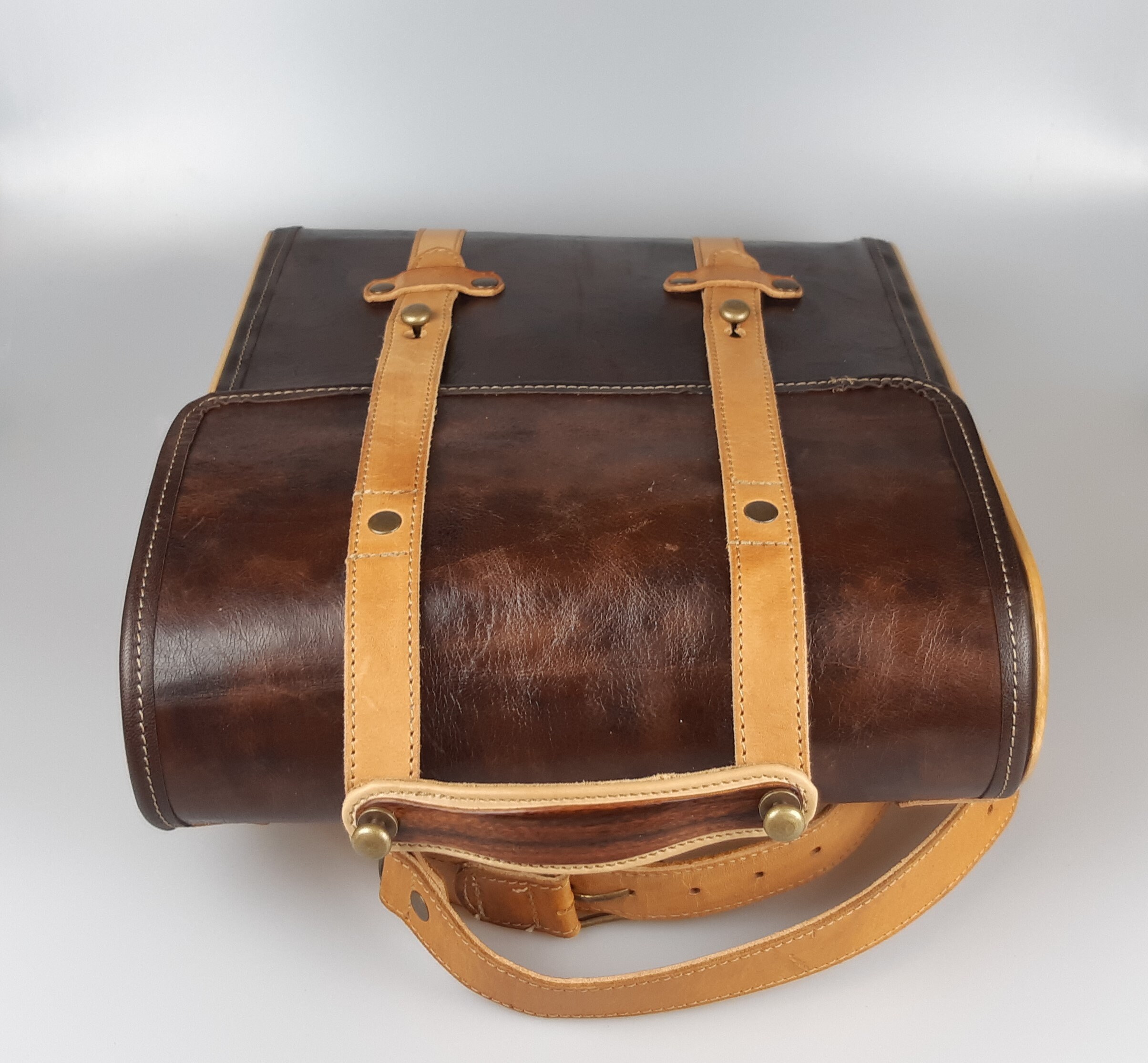 Handmade 100% Natural Leather Backpack Mens Womens Unisex for Laptop ...