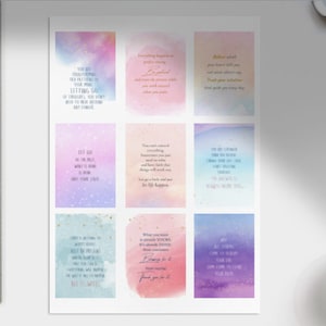 Message From Universe Affirmation Cards Printable With Positive ...