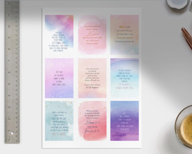 Message From Universe Affirmation Cards Printable With Positive ...