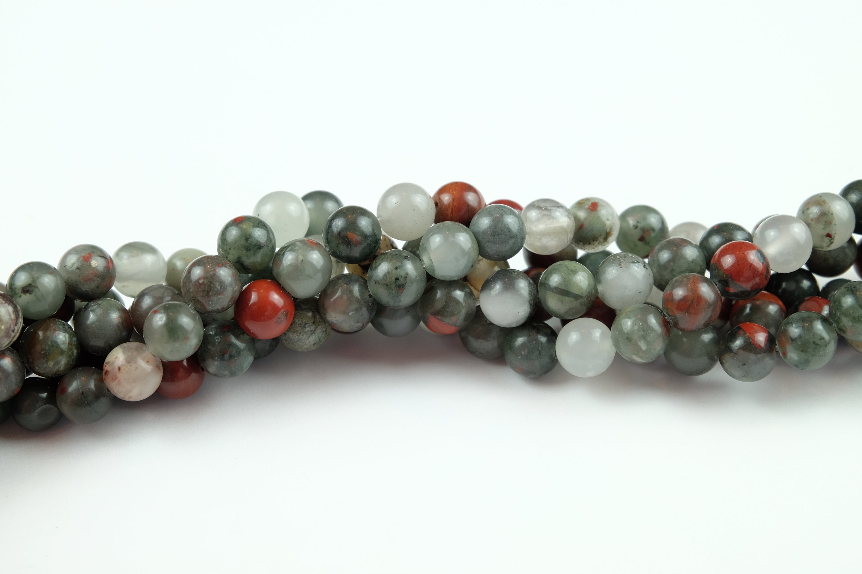 Blood Stone Gemstone Round Loose Beads,15.5 Inches Strand - Etsy