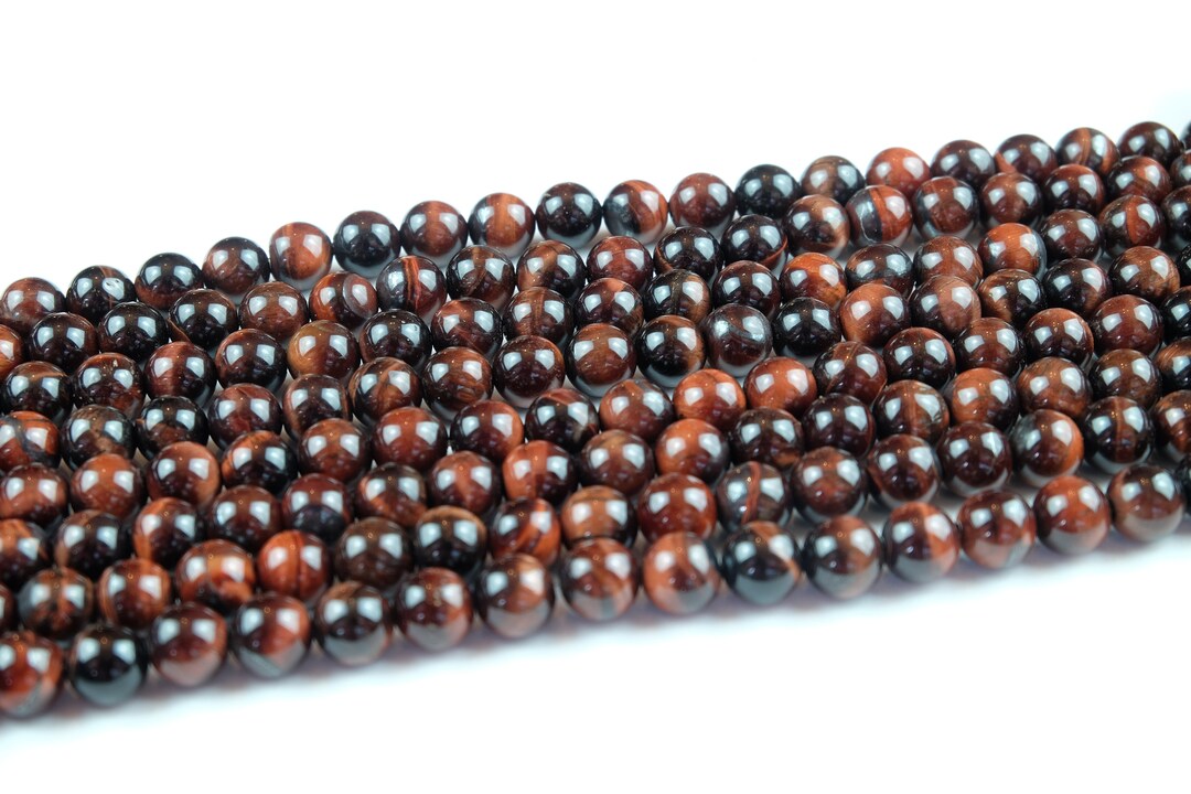 Red Tiger Eye Gemstone Round Loose Beads,15.5 Inches Strand - Etsy