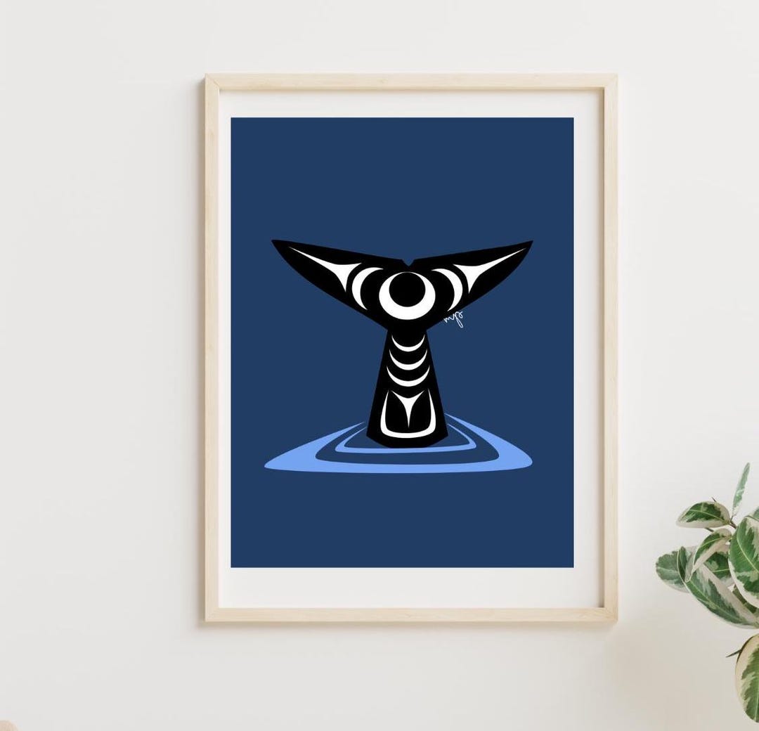 Whale Tail Digital Download Coast Salish Art Native American Art ...