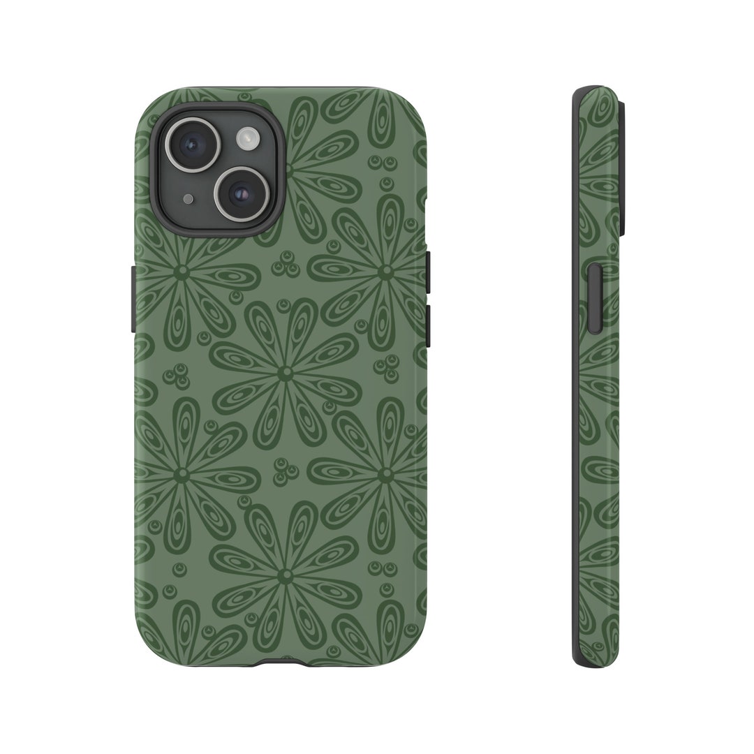 Coast Salish Green Floral Phone Case Indigenous Artwork Native Owned ...