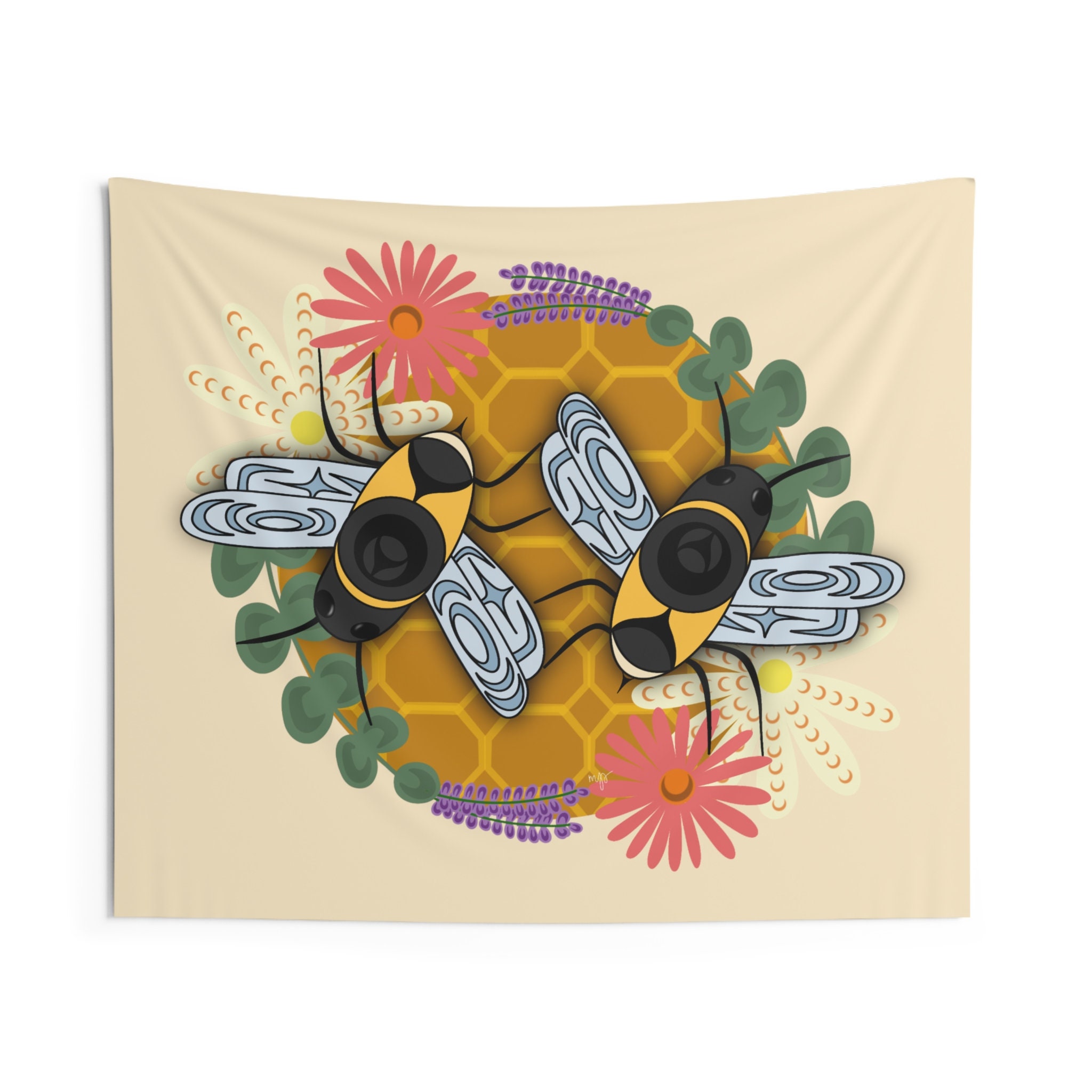 Coast Salish Bee Tapestry Native Art Indigenous Art - Etsy