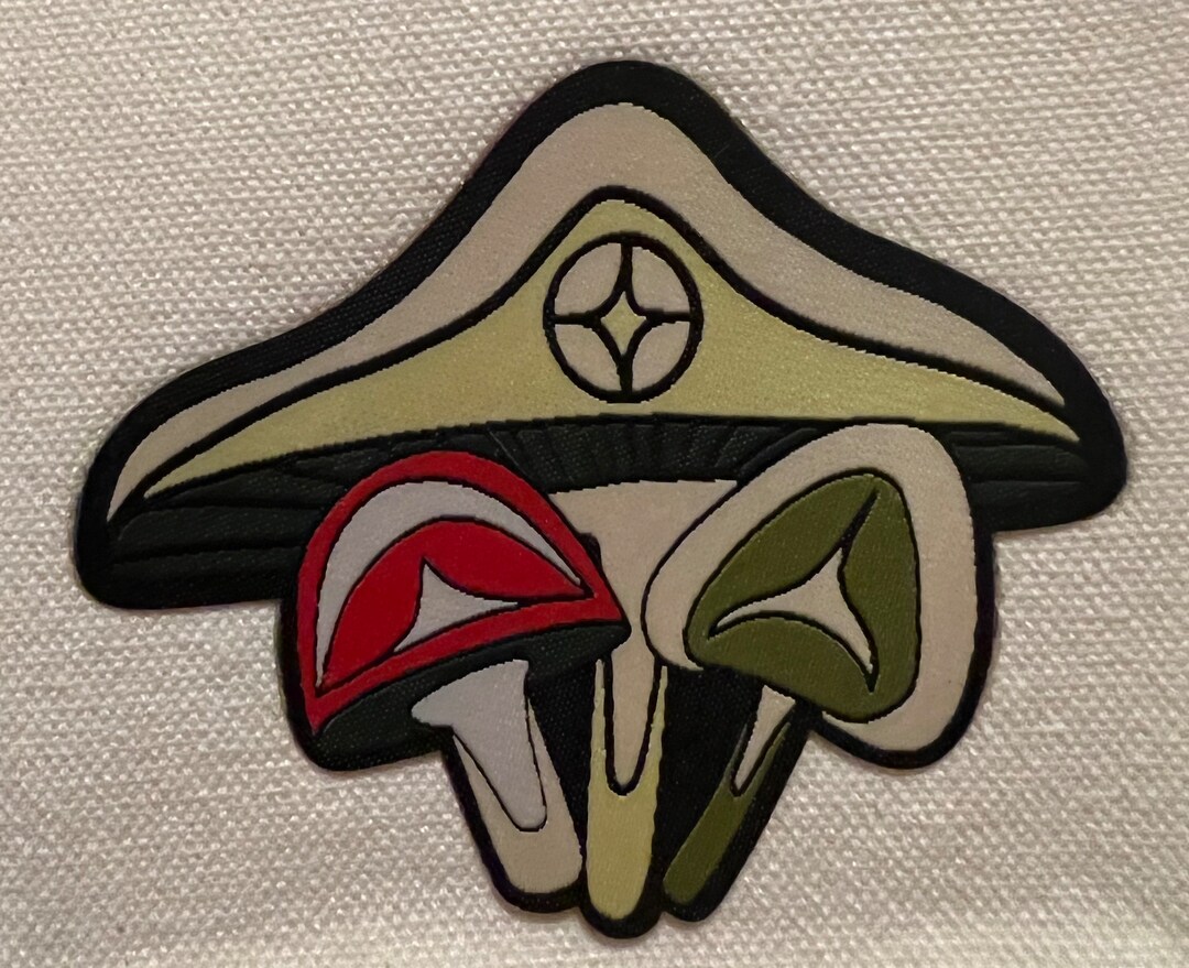 Coast Salish Mushroom Iron on Patch - Etsy