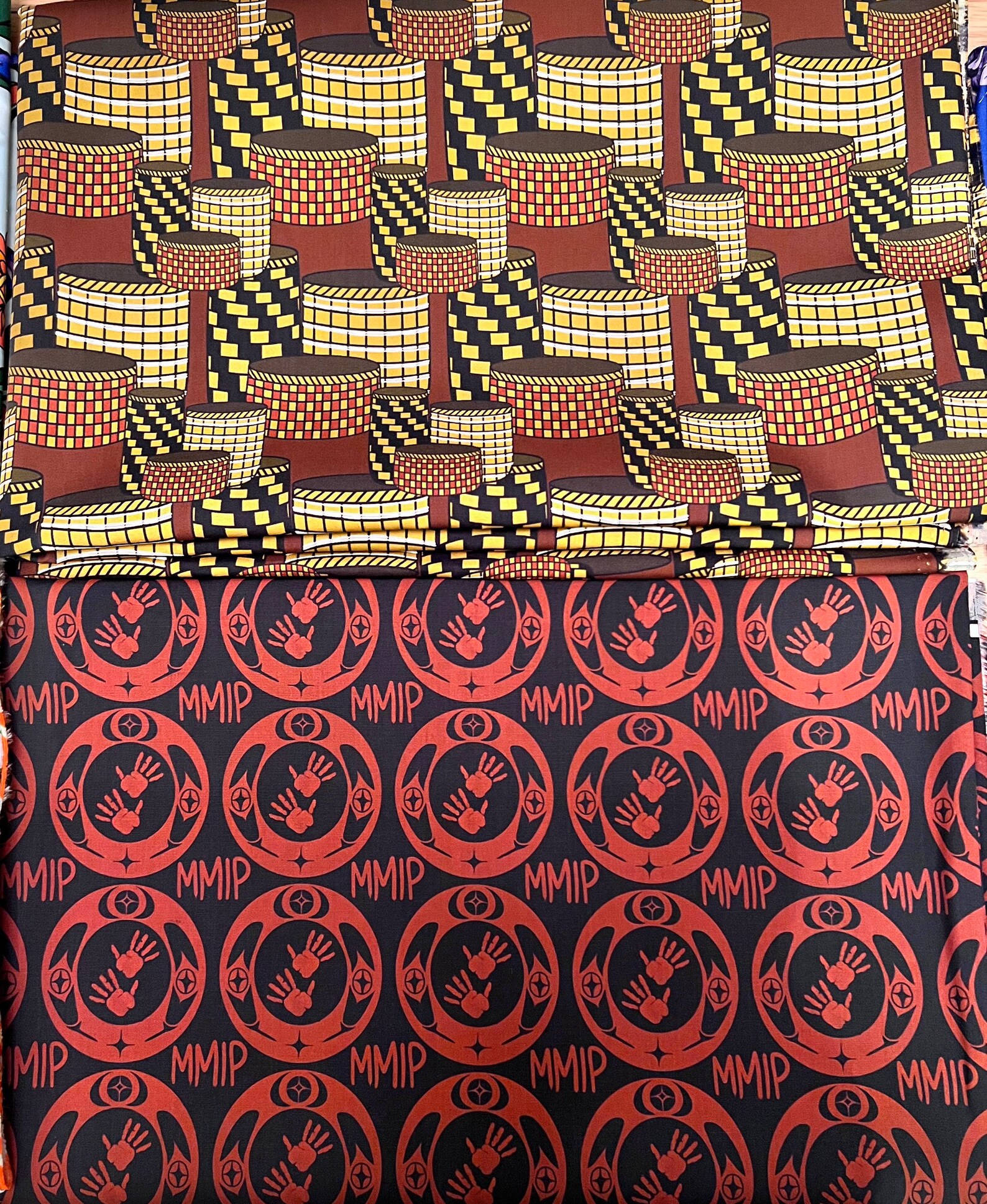 Coast Salish Native American Fabrics Indigenous Designs Ribbon - Etsy