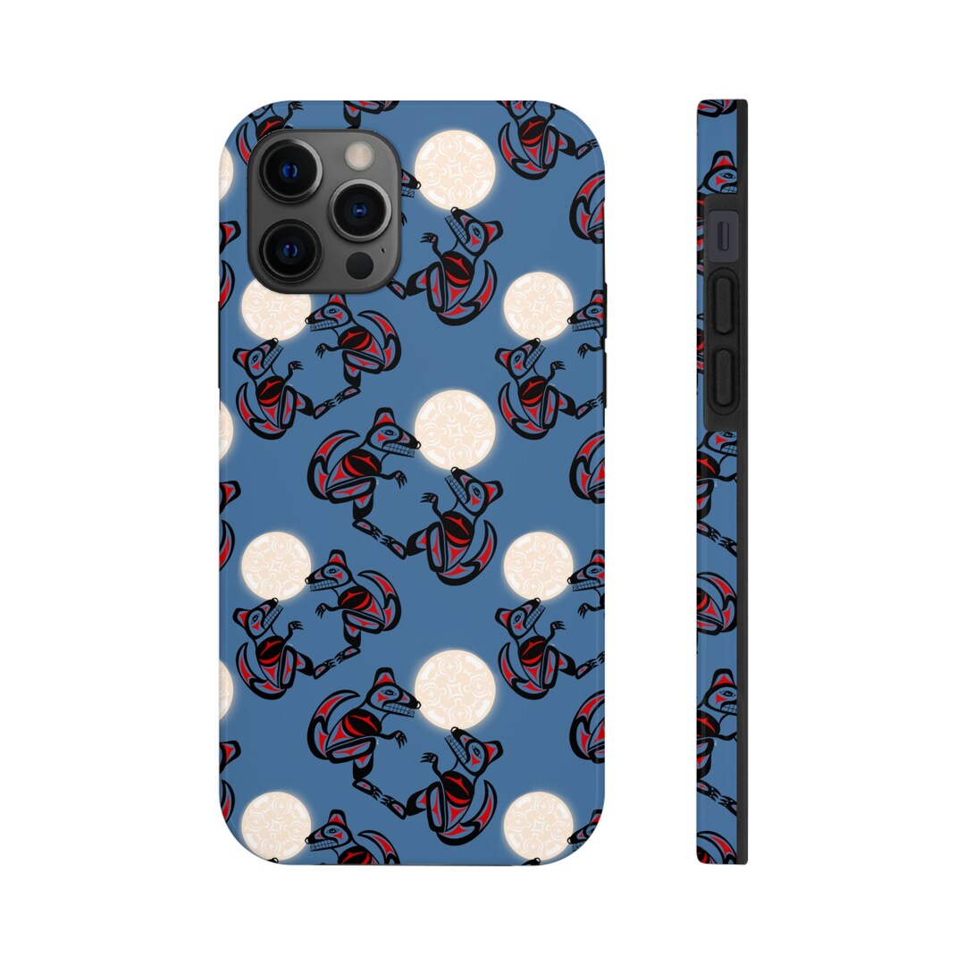 Coast Salish Dancing Wolves Phone Case - Etsy