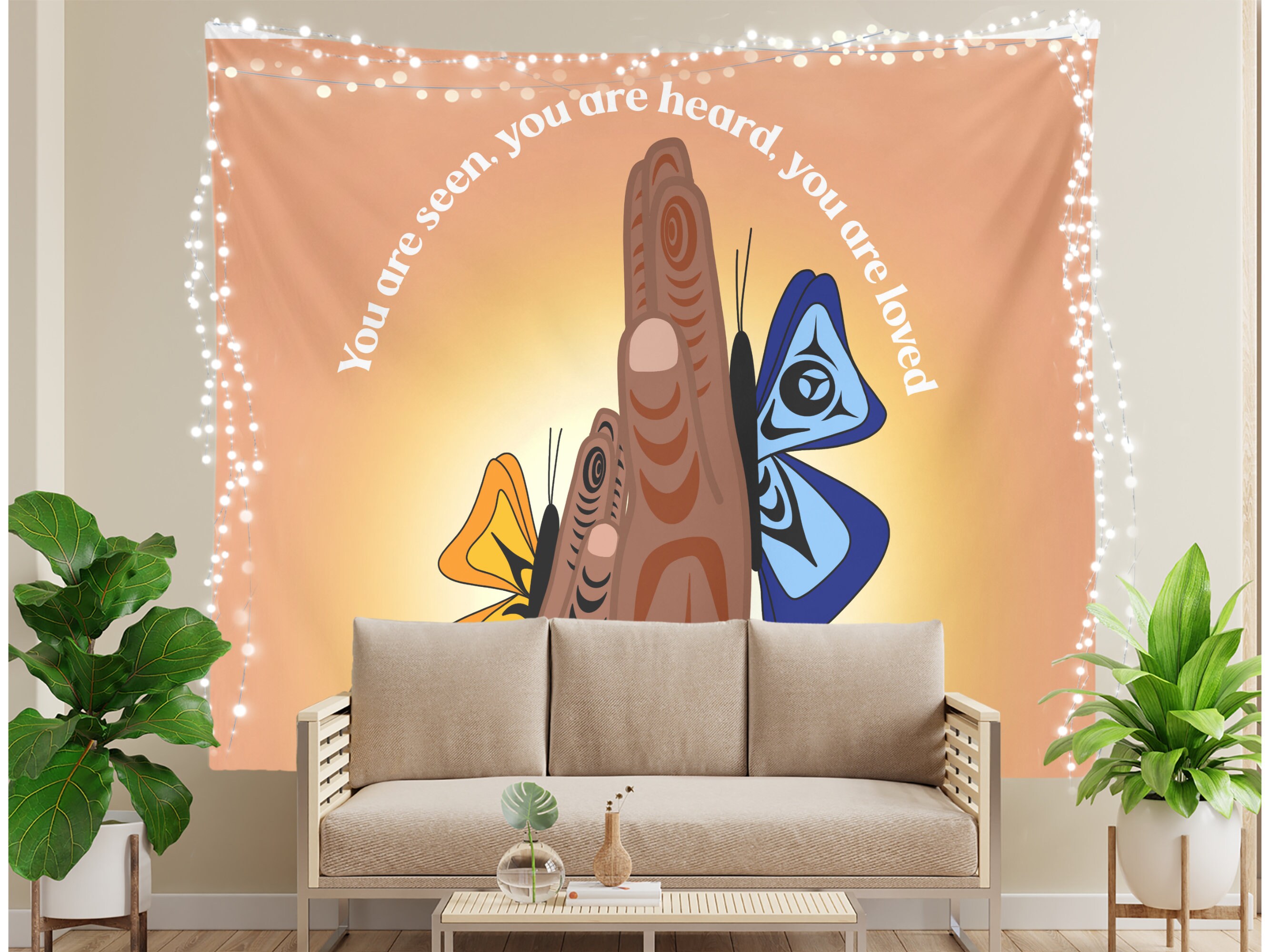 Indigenous Art Native Butterflies You Are Seen You Are Heard - Etsy