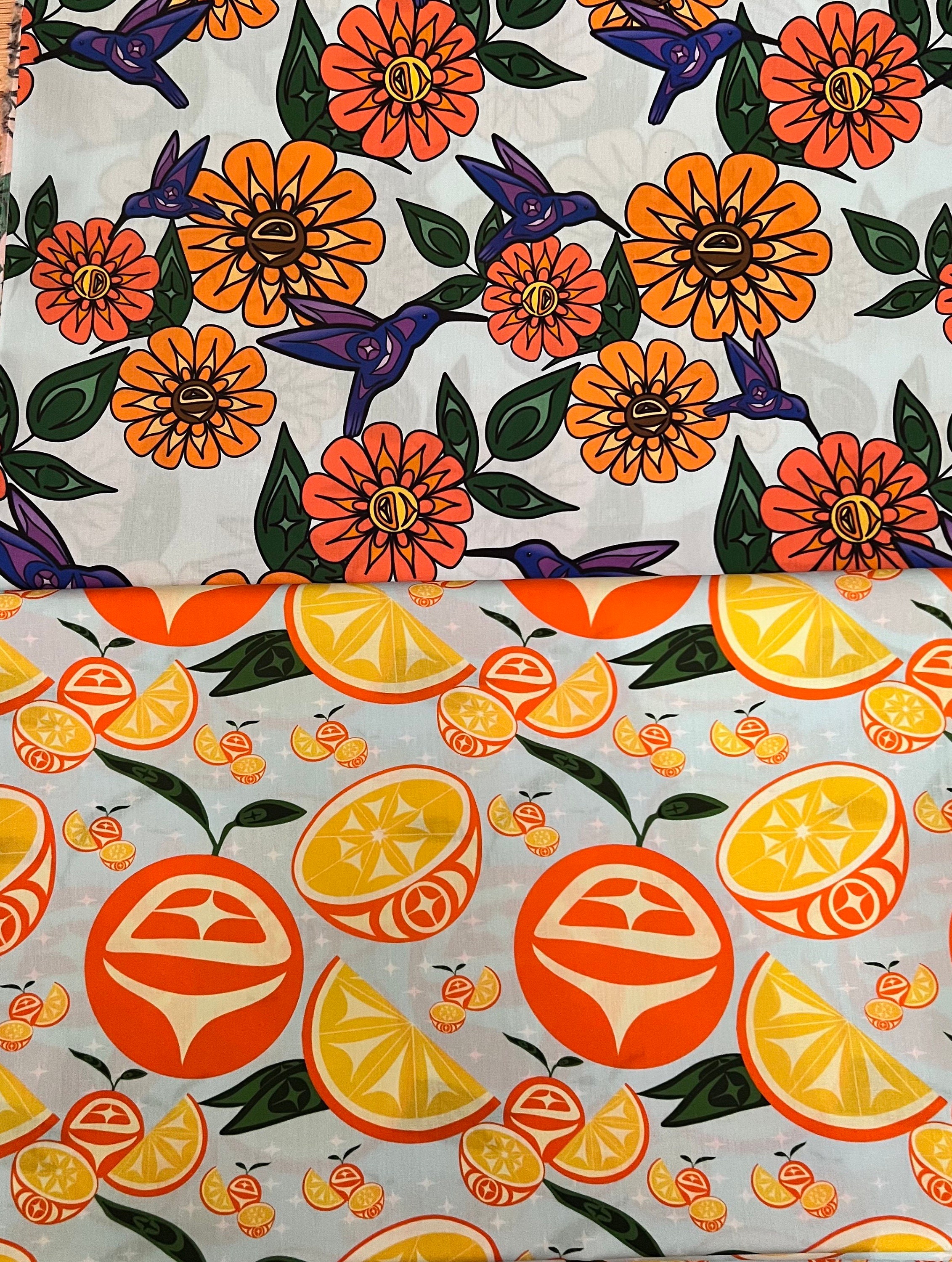 Coast Salish Native American Fabrics Indigenous Designs Ribbon - Etsy