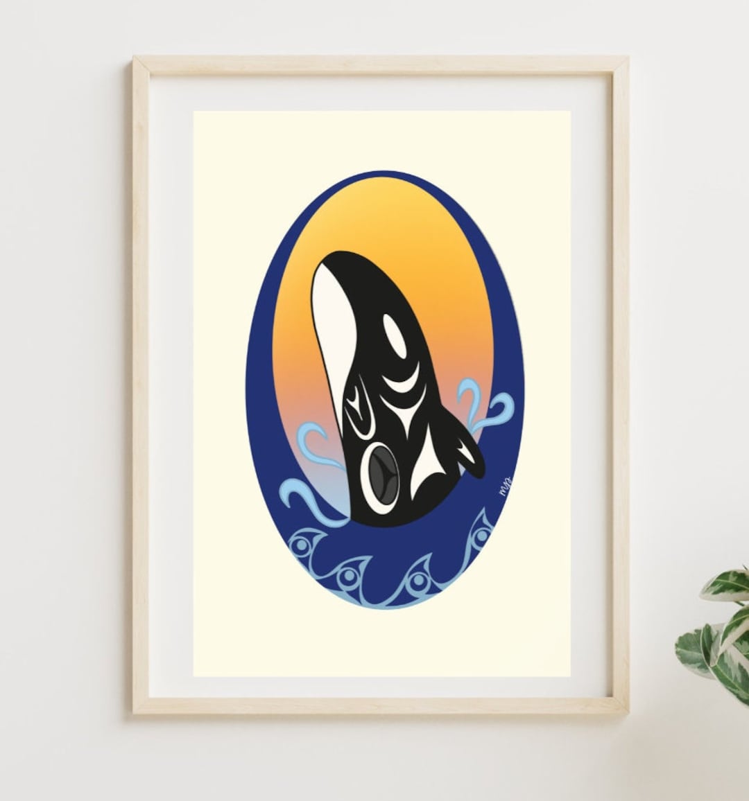 DIGITAL DOWNLOAD Coast Salish Orca Art Indigenous Artwork Original Orca ...