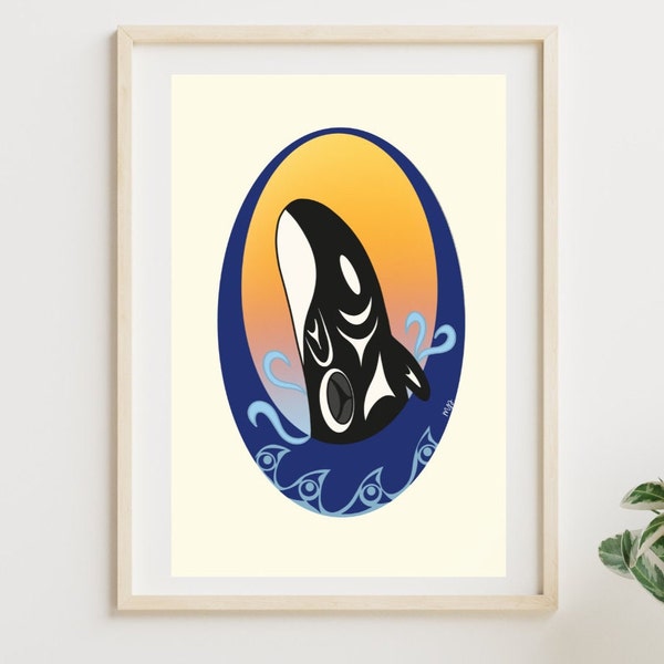 Orca Artwork - Etsy
