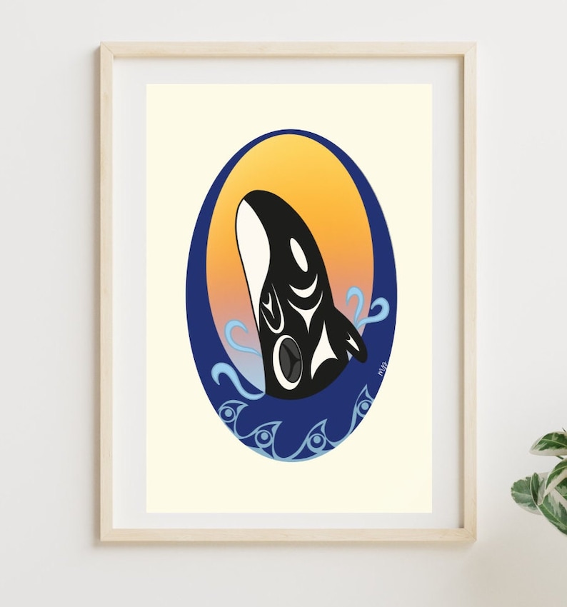 DIGITAL DOWNLOAD Coast Salish Orca Art Indigenous Artwork - Etsy