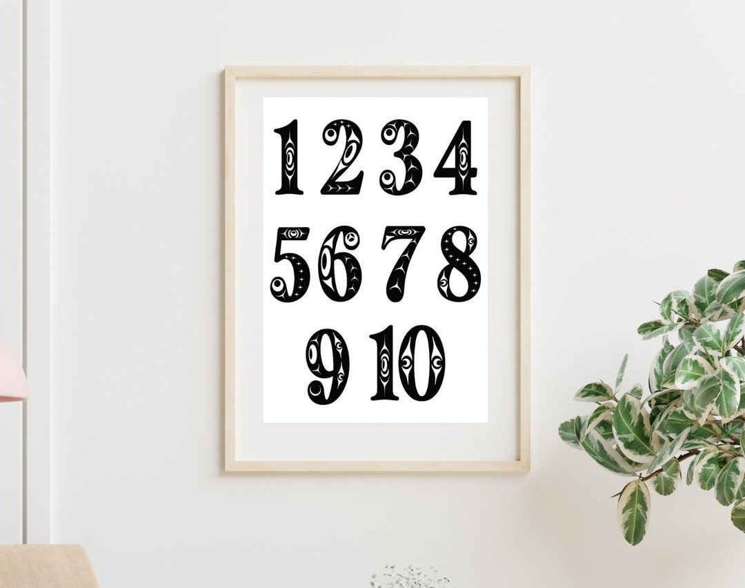 DIGITAL DOWNLOAD* Coast Salish Numbers Print Digital Download Perfect ...