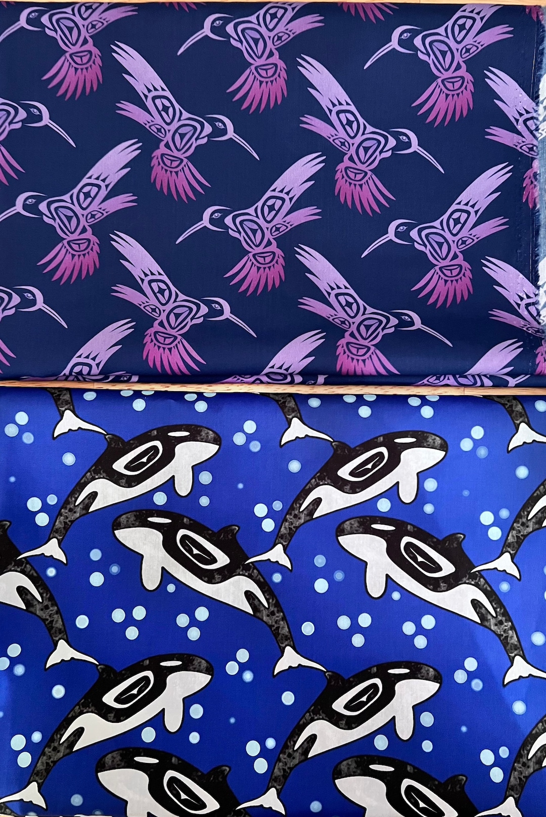 Coast Salish Native American Fabrics Indigenous Designs Ribbon Skirt ...