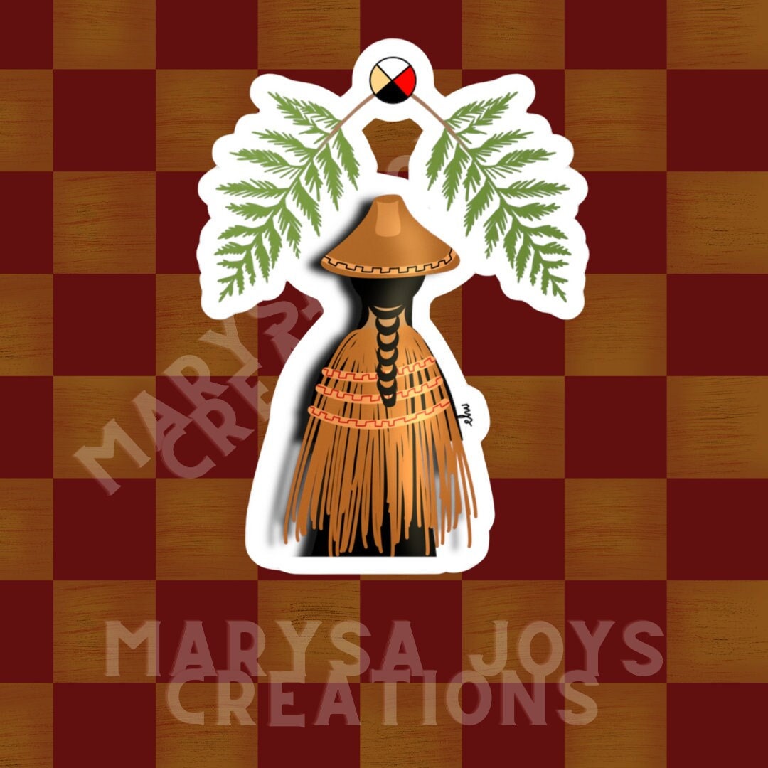 Coast Salish Cedar is Sacred Indigenous Sticker Native Artist Vinyl ...