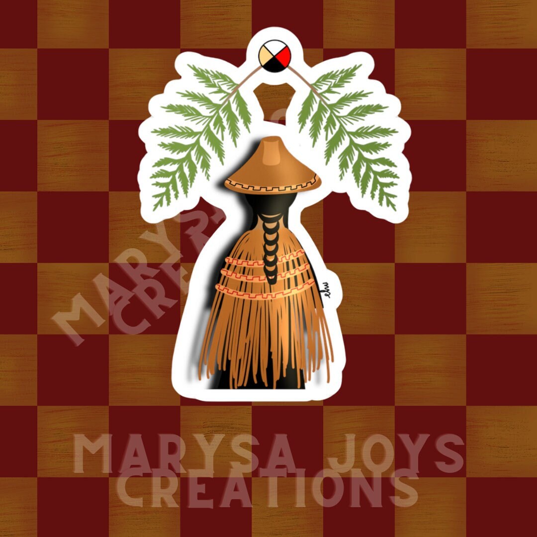 Coast Salish Cedar is Sacred Indigenous Sticker Native Artist Vinyl ...