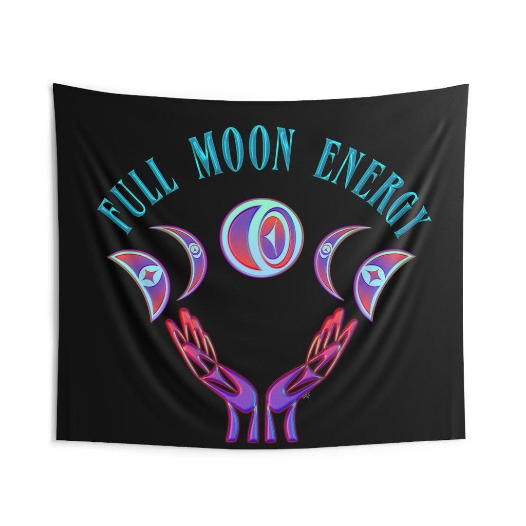 Coast Salish Full Moon Energy Tapestry Indigenous Artwork Native ...