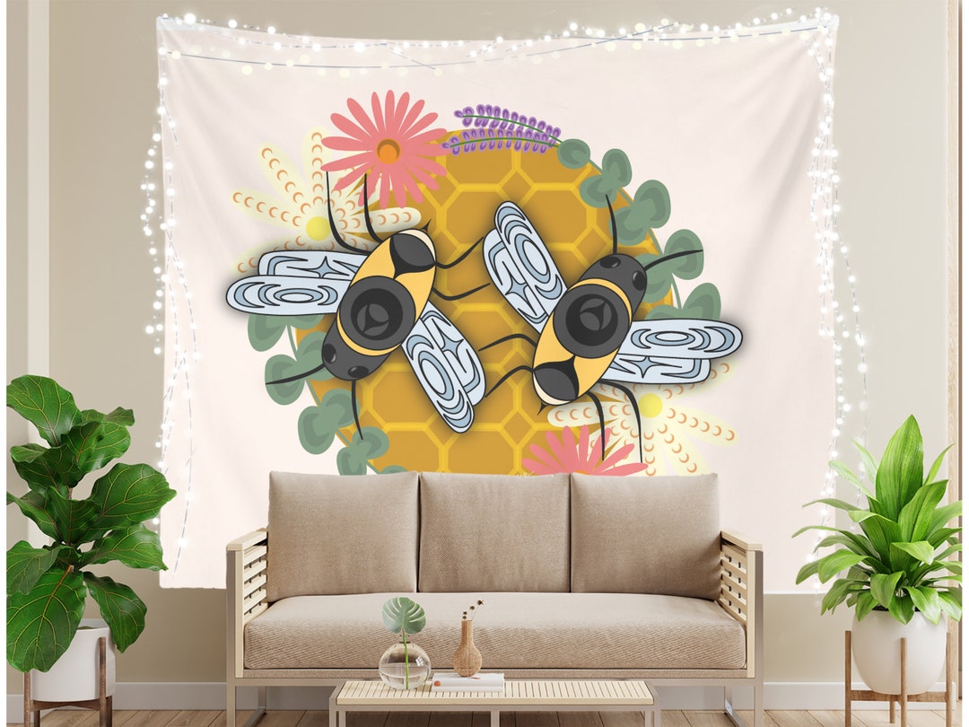 Coast Salish Bee Tapestry Native Art Indigenous Art - Etsy