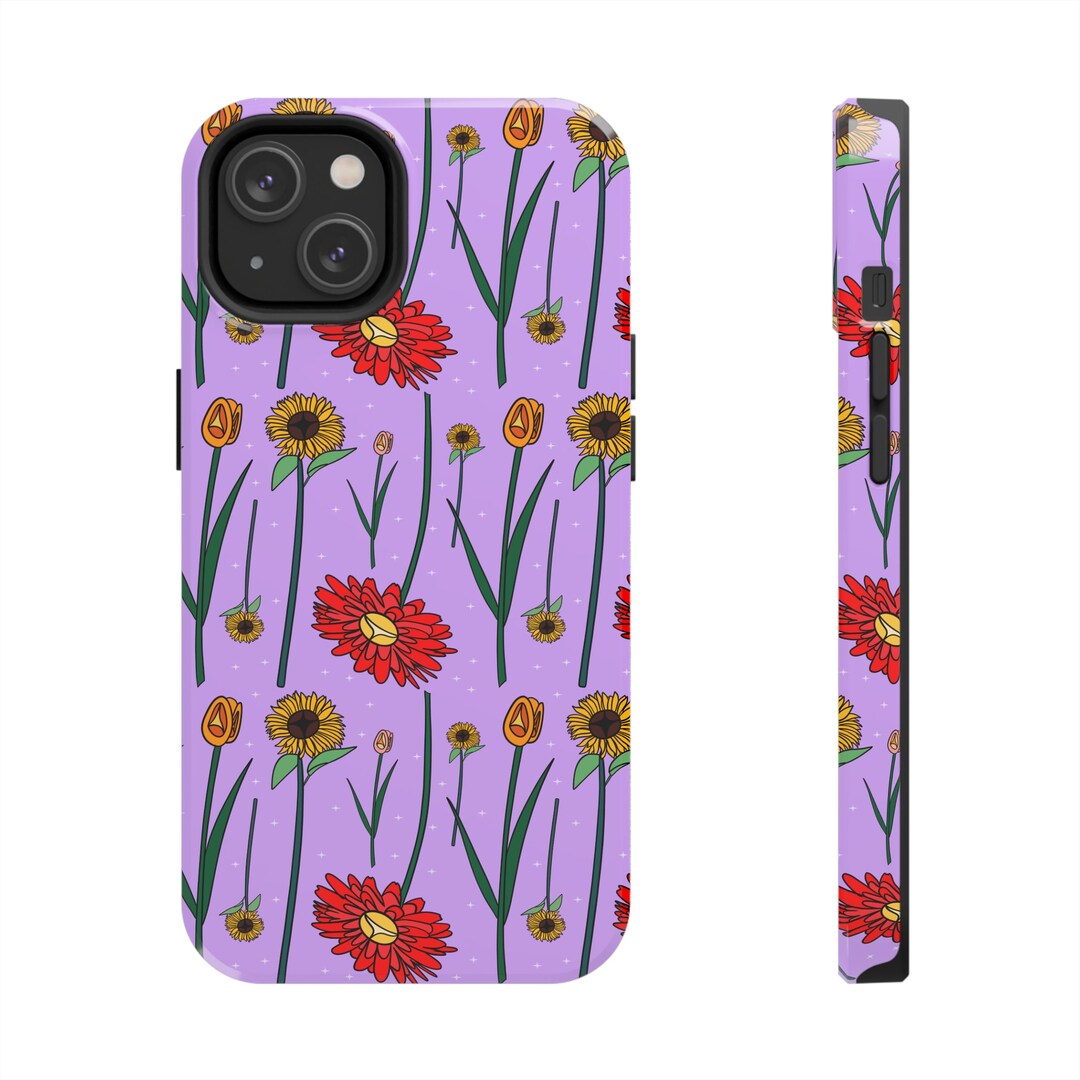 Coast Salish Purple Flowers Phone Caseindigenous iPhone Case Native Art ...