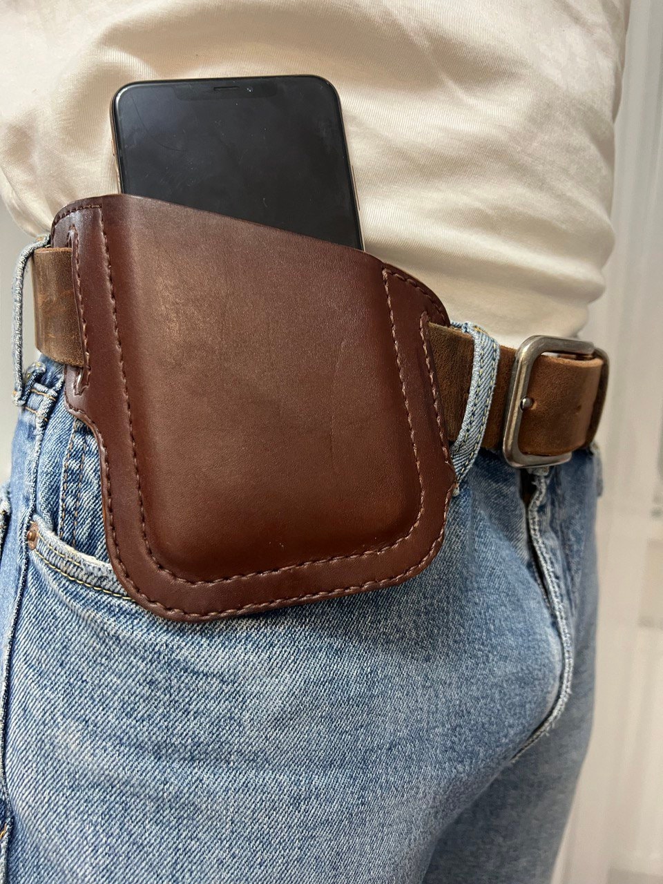 Phone Holder Leather on Belt PDF Pattern - Etsy