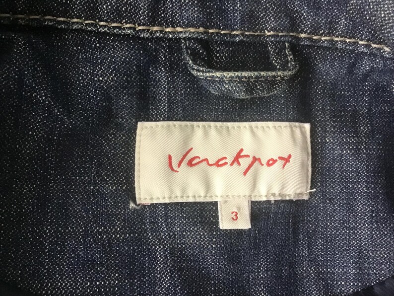 Vintage Women’s Size M- L Blue Denim Jacket Washed Out Double Breasted ...