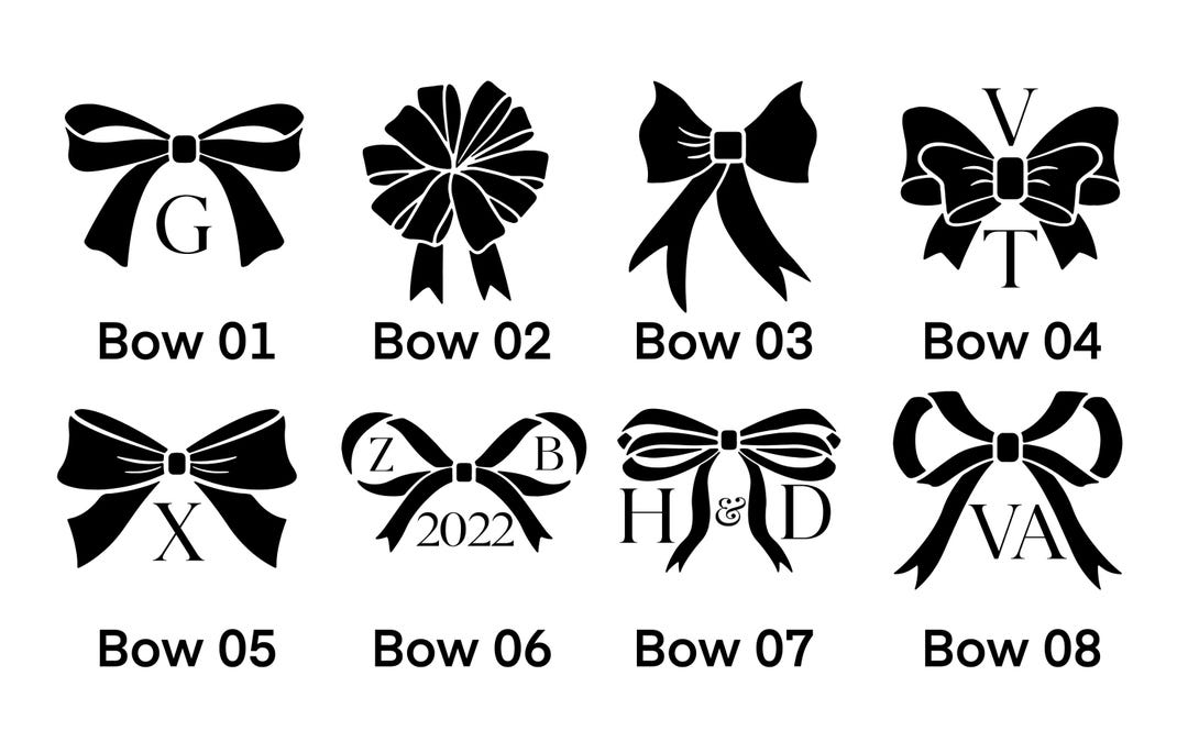 Bow Logo Wax Seal Stamp: Custom Wedding Badge, Gift Ribbon Design - Etsy