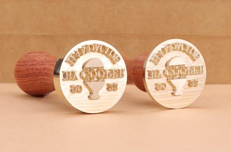 Custom Ceramic Pottery Stamp: Personalized Clay Design, Wood Handle ...