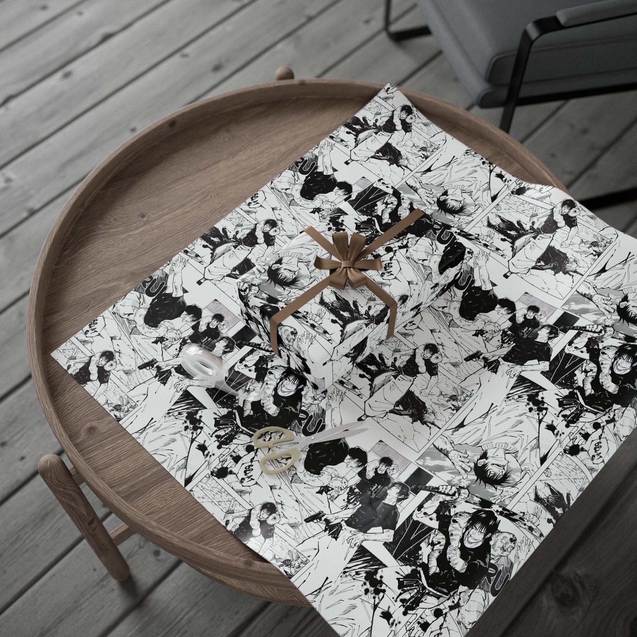 Fighting Toji Fushiguro of Jujutsu Kaisen in Black and White Manga ...