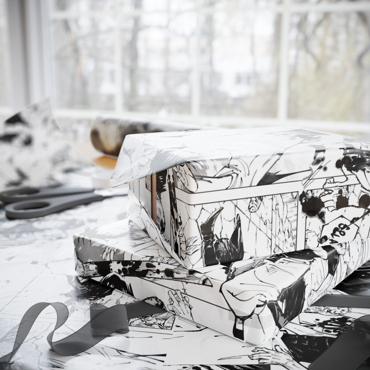 Fighting Toji Fushiguro of Jujutsu Kaisen in Black and White Manga ...