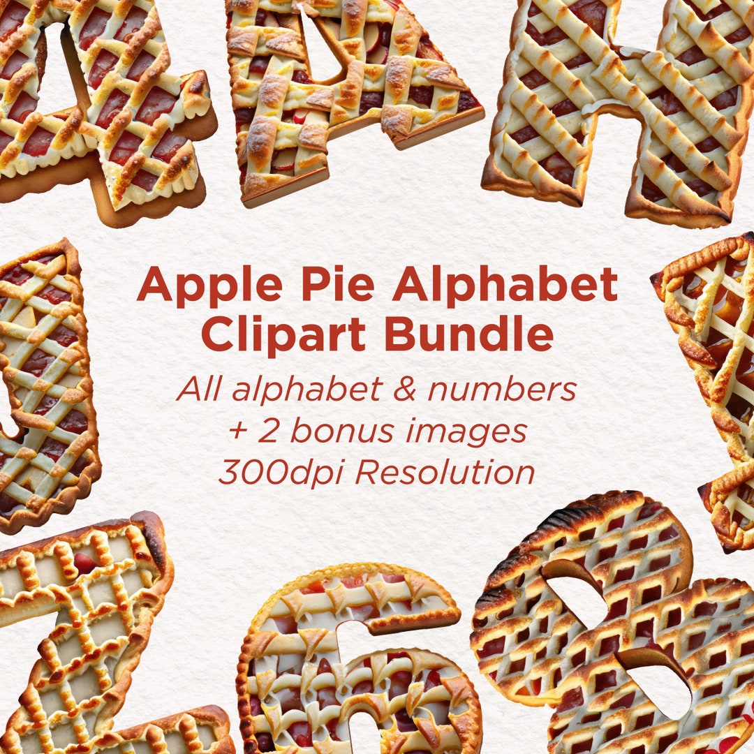 Brown Yummy Delicious Apple Pie Food PNG, Letters, Font, 3D, Alphabet ...