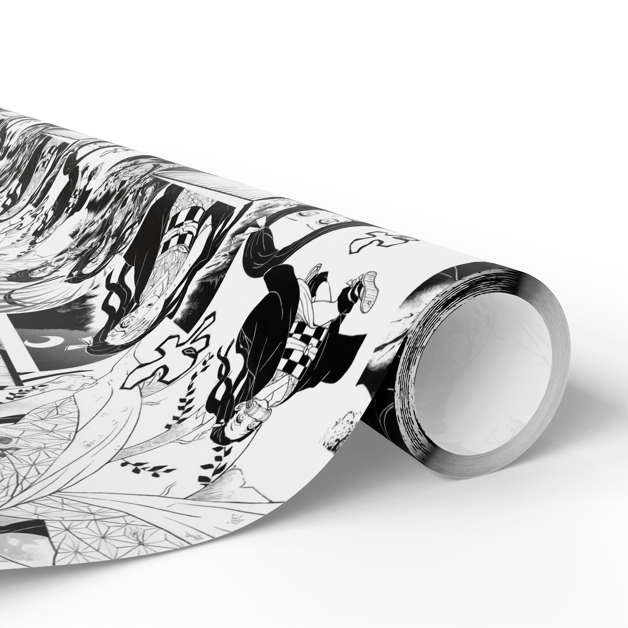 Cute Demon Slayer Nezuko of Kimetsu No Yaiba in Black and White Manga ...